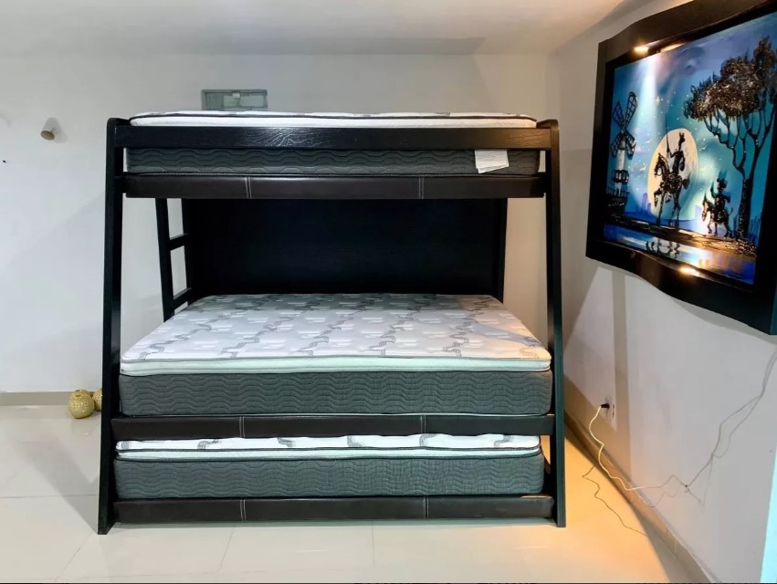 Litera De Madera Triple Matrimonial E Individual – Gran Fabrica de Muebles S.A de C.V